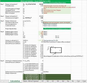 Wind load calculation - Based on IS 875 Part 3, 2015 - Green Arch World