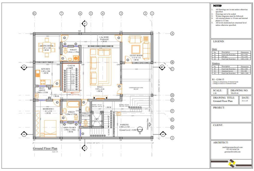 Floor Plans of a House - Project Overview - Green Arch World